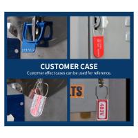 China JCPL201 Plastic Security Padlock Seal 32x85.8mm ABS Iron Computer Wire Lock for sale