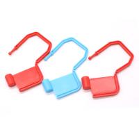 China Self-Locking Plastic Padlock Seal 41x62x4mm PP Security Lock for Trolley for sale