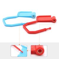 China Self-Locking Plastic Padlock Seal 41x62x4mm PP Security Lock for Trolley for sale