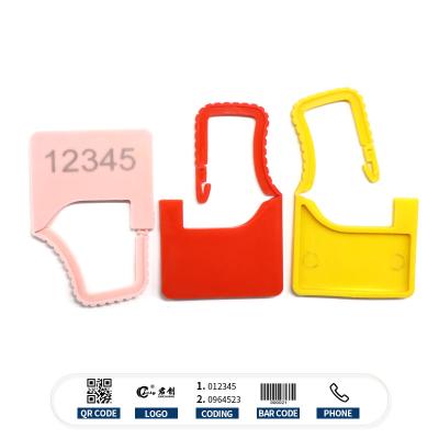 Cina Sigillo di lucchetto di plastica rettangolare JCPL005 Sigillo del contenitore per bagagli e merci in vendita