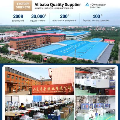 Cina Sicurezza personalizzata Sigillo di lucchetto in plastica Materiale PP JCPL001 Con Catena in vendita