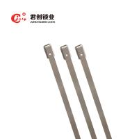 China JCSS005 Metal Strap Seal 150mm x 4.5mm Tamper Proof Disposable Container Seal for sale
