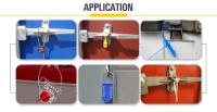 China JCSS006 Logistics Metal Seal Tamper Proof Container Security Seal 38mm for sale
