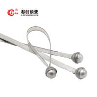 China Anti Spin Metal Strap Seal JCSS002 Self Lock High Security 365x8.5mm Tinplate for sale