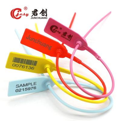 Cina JCPS003 sigillo di plastica per porta tag di sicurezza manomissione segno di sicurezza in plastica evidente in vendita