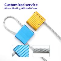 China JCCS005 Container Cable Seal Security Wire Cable Seal 35x41x13mm Aluminum Alloy for sale