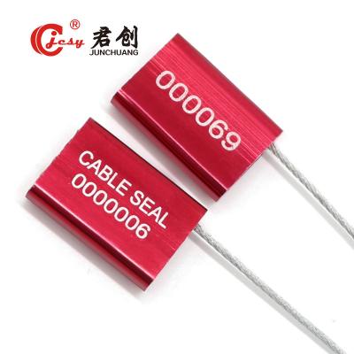 Cina JCCS004 track & container lock disposable customs cable container seal  cable sealing electric meter pull tight containe in vendita
