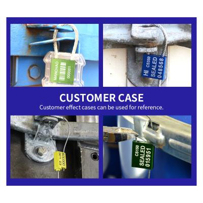 中国 JCCS101 hexagonal plastic cable seal for logistic cable sealing electric meter pull tight container security cable seal 販売のため