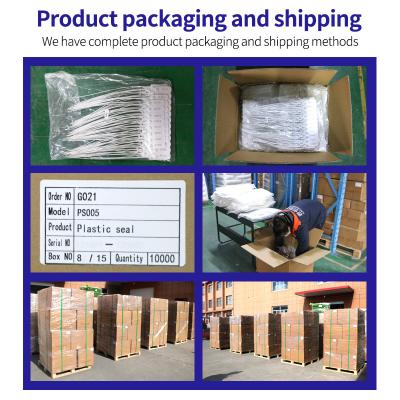 中国 JCPS005 custom one time use tamper proof plastic seal theft proof 販売のため