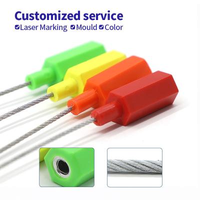 中国 JCCS305 cable seal hexagonal hexagon steel cable seal Hexagonal Security Wire Plastic Cable Seal for shipping container 販売のため