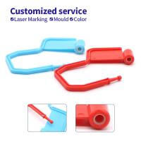 China Disposable Security Padlock Seal PP 41x62mm Tamper Proof Container Lock for sale