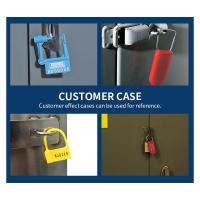 China Disposable Security Padlock Seal PP 41x62mm Tamper Proof Container Lock for sale