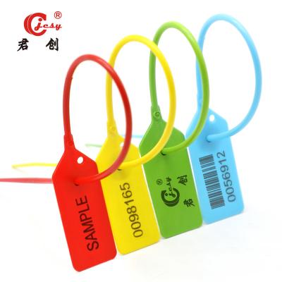 Cina JCPS509 cheap price disposable PP material pull tight plastic security seal for bank cash bag/ballot box in vendita