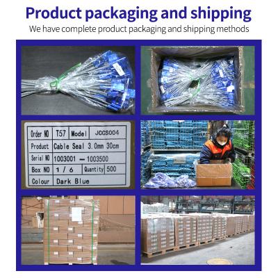 Cina JCCS004 Cable Seal Metal Fuel Tank Cable Security Seal Anti Tamper Cable Seal in vendita