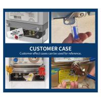 China JCMS001 Snap Plastic Meter Seal Polycarbonate ABS PC Water Electric Meter Seal with Stainless Steel Wire for sale