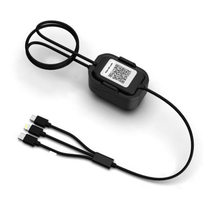 China Mobile Phone Wall Charger with 3 in 1 Cable Sharing Scan and Pay to Charge for sale
