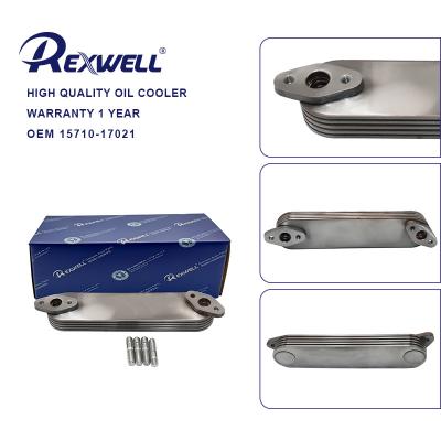 중국 자동차 알루미늄 냉각 라디에이터 디젤 엔진 오일 쿨러 Assy 15710-17021 도요타 랜드 크루저 1HZ 1HD 1571017021 판매용