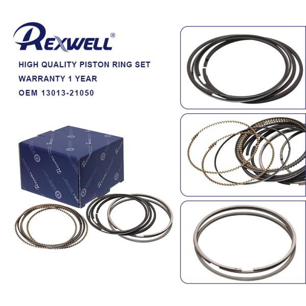 Quality New Custom Engine Parts 1NZ 2NZ 0.50-020 (1.2x1.2x2.0 75.00MM) 13011-21050 13013-21050 Piston Rings For Toyota Corolla Yaris 1.3 1.5L for sale
