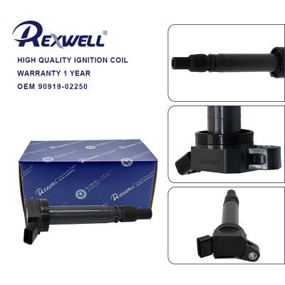 중국 자동차 예비 부품 자동차 자동차 엔진 발화 코일 90919-02250 토요타 랜드 크루저 캠리 코롤라 고성능 코일 판매용