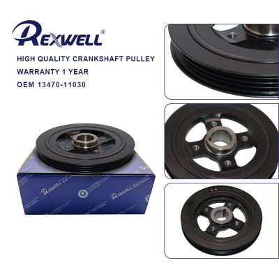 China 13470-11030 Car Crankshaft Pulley for Toyota Tercel Starlet Paseo Corolla 3E 4E 5E for sale