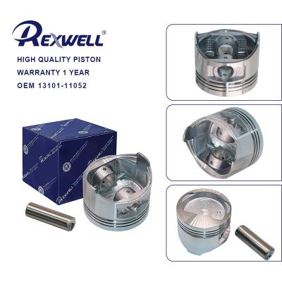 중국 13101-11052 토요타 코롤라 2E용 엔진 피스톤 세트 (핀 포함) 판매용