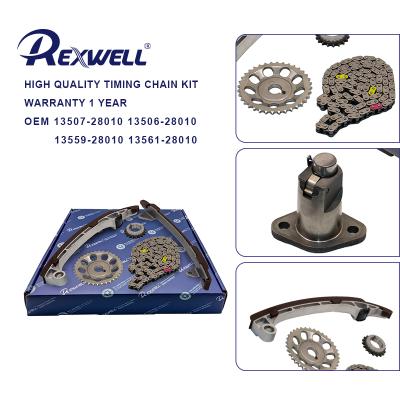 중국 13507-28010 13506-28010 13559-28010 13561-28010 토요타 아벤시스 2AZ 1AZ용 엔진 타이밍 체인 키트 판매용