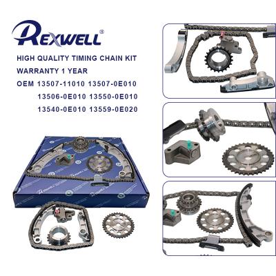 중국 13507-11010 13507-0E010 13506-0E010 13550-0E010 13540-0E010 토요타 하이럭스 레보 1GD 2GD용 자동차 엔진 타이밍 체인 키트 판매용
