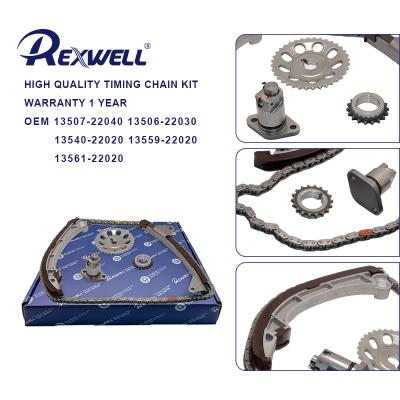 중국 13507-22040 13506-22030 13540-22020 13559-22020 13561-22020 자동차 엔진 타이밍 체인 키트 판매용