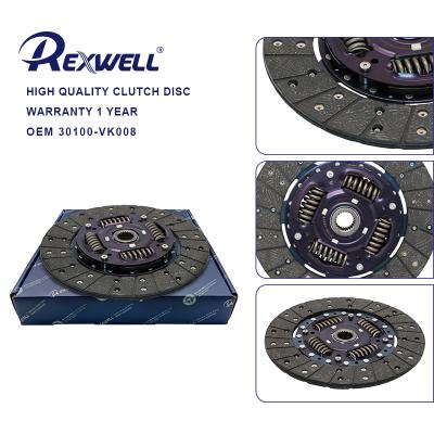 China 30100-VK008 High Quality Clutch Plates Clutch Disc for Nissan Pickup NP300 D22 for sale