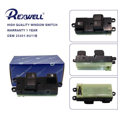 China 25401-9U11B Front Master Power Window Switch for Nissan Infiniti Note for sale
