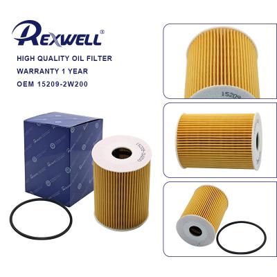 중국 152092W200 자동차 부품 오일 필터 닛산 X-트레일 URVAN 15209-2W200 판매용