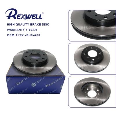 China 45251-SH0-A00 45251-SH3-A00 Brake Disc Rotor for Honda Civic for sale
