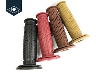 China De rubber 22mm van de Vervangingsdelen van de Handgrepenmotorfiets Rode Kleur voor Chooper-Fiets Te koop
