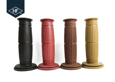 China De rubber 22mm van de Vervangingsdelen van de Handgrepenmotorfiets Rode Kleur voor Chooper-Fiets Te koop
