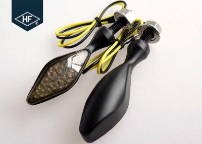 Cina Il motociclo universale di mercato degli accessori di 2 PCS accende il metallo Amber Black Blinkers del LED in vendita