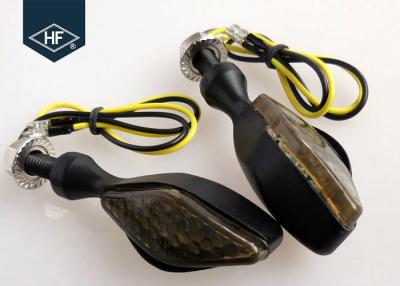 Cina Il motociclo universale di mercato degli accessori di 2 PCS accende il metallo Amber Black Blinkers del LED in vendita