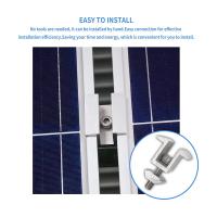 China Customized Solar Panel Mid Clamp installation PV Aluminium Mid Clamp for sale