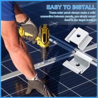 Quality Silver industry Frameless Solar Panel Clamps Solar Panel Fixing Clip for sale