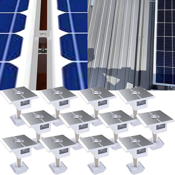 Quality photovoltaic Solar Panel Fixing Clamps Customized Weather Resistant for sale