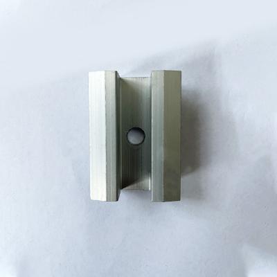 China Aluminum Solar Panel Mid Clamp Rust Resistant Solar Module Clamps Fasteners for sale