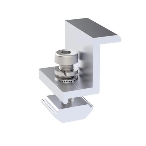 Quality aluminum End Clamp Solar Panel mounting Corrosion Resistance for sale