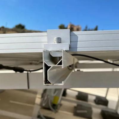 China Photovoltaic Solar Panel End Clamp Fixture Aluminum PV Mounting Clamps for sale
