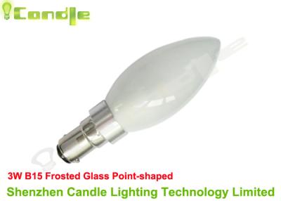 Cina 3w il vetro glassato Dimmable ha condotto il CE bianco naturale basso RoHS delle lampadine B15 della candela in vendita