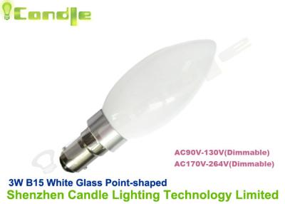 China Residential Lighting Warm White 360 LED Candle Bulbs Dimmable 3watt SMD5630 for sale