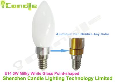 China 3 W Beam Angle 360 LED light Bulb E14 / E27 /  / E26  , Milky White Glass CE RoHS for sale