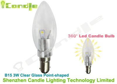 China 4000k Epistar Chip 360 Led Bulb 3W With 1.2mm Thickness PCB ,  B15 LED Candle Lamp for sale