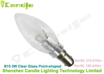 China Energy Saving 270lm 3watt Led Decorative Candle Lamps E14 / E17 / B22 For Home for sale