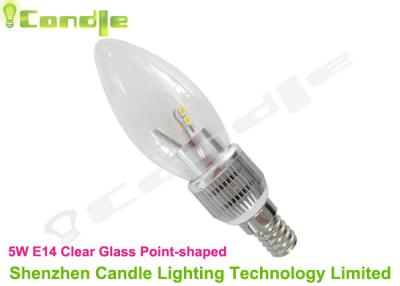 Cina Le lampadine dell'interno 5w della candela principali Dimmable della copertura trasparente sostituiscono l'alogeno 40w in vendita