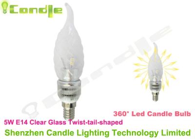 China 420lm Dimmable 5 Watt 360 Degree Led Bulb Candle E14 CCT 2200K 7500k for sale