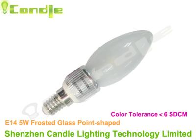 Cina Riscaldi le lampadine bianche E14 5w della candela principali Dimmable per illuminazione di cristallo in vendita